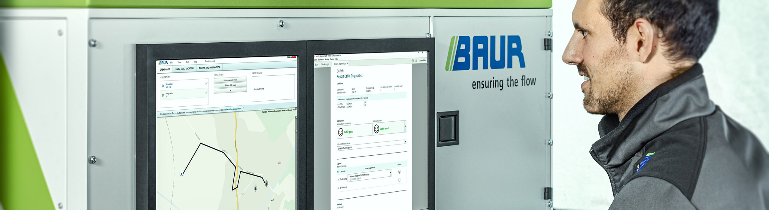Top cable test vans from BAUR – precision and technology combined