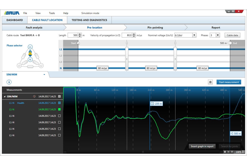 Cable testing and diagnostics: tracy I BAUR GmbH