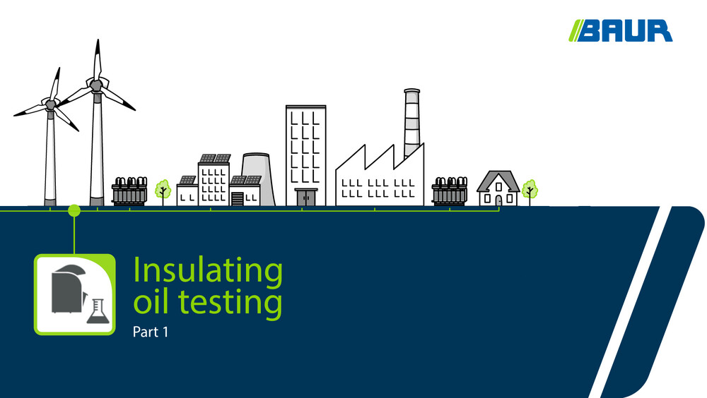 Insulating oil testing: Oil breakdown voltage tester DPA 75 C I BAU...