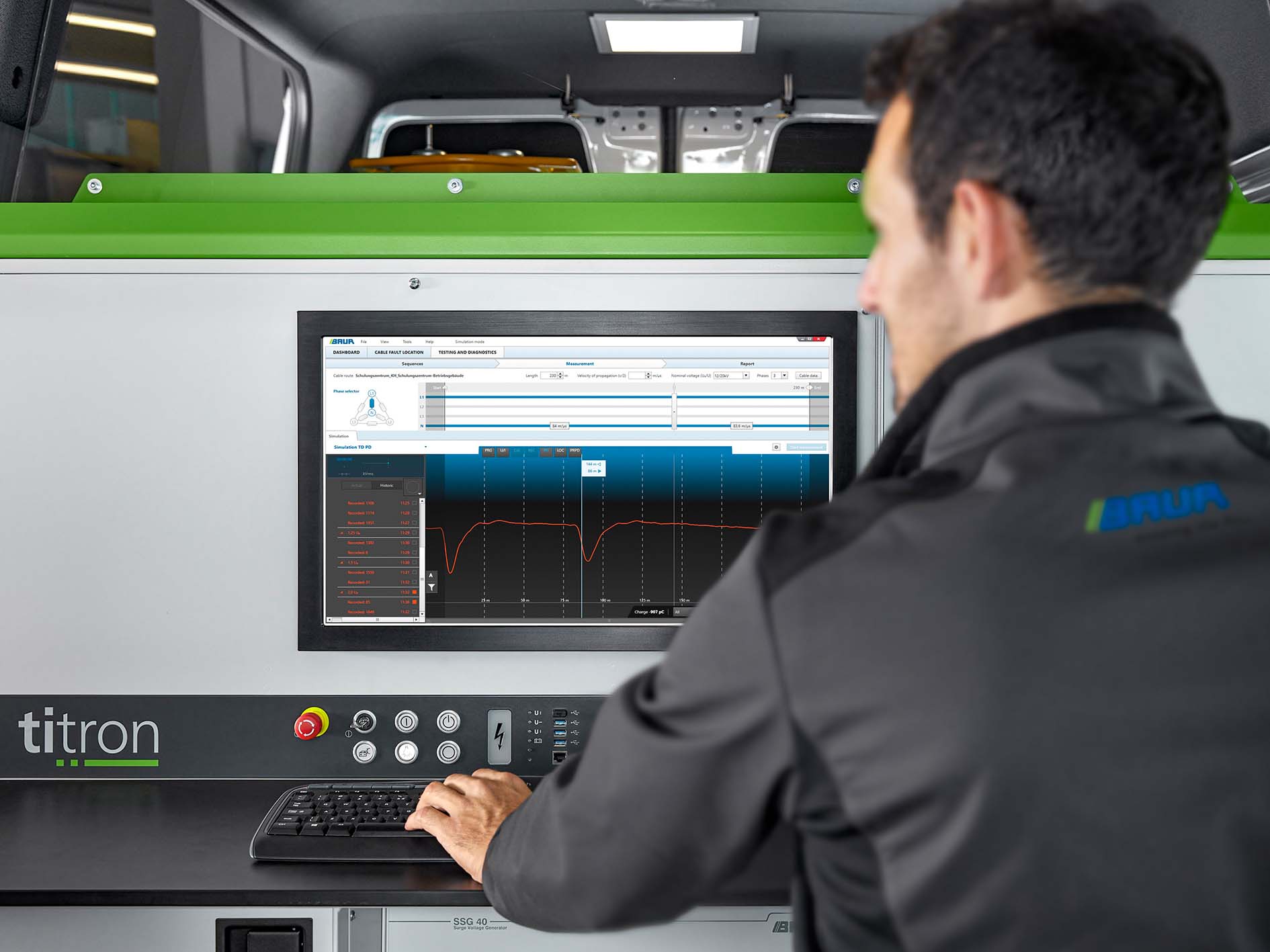 Cable testing and diagnostics: BAUR Software 4 I BAUR GmbH