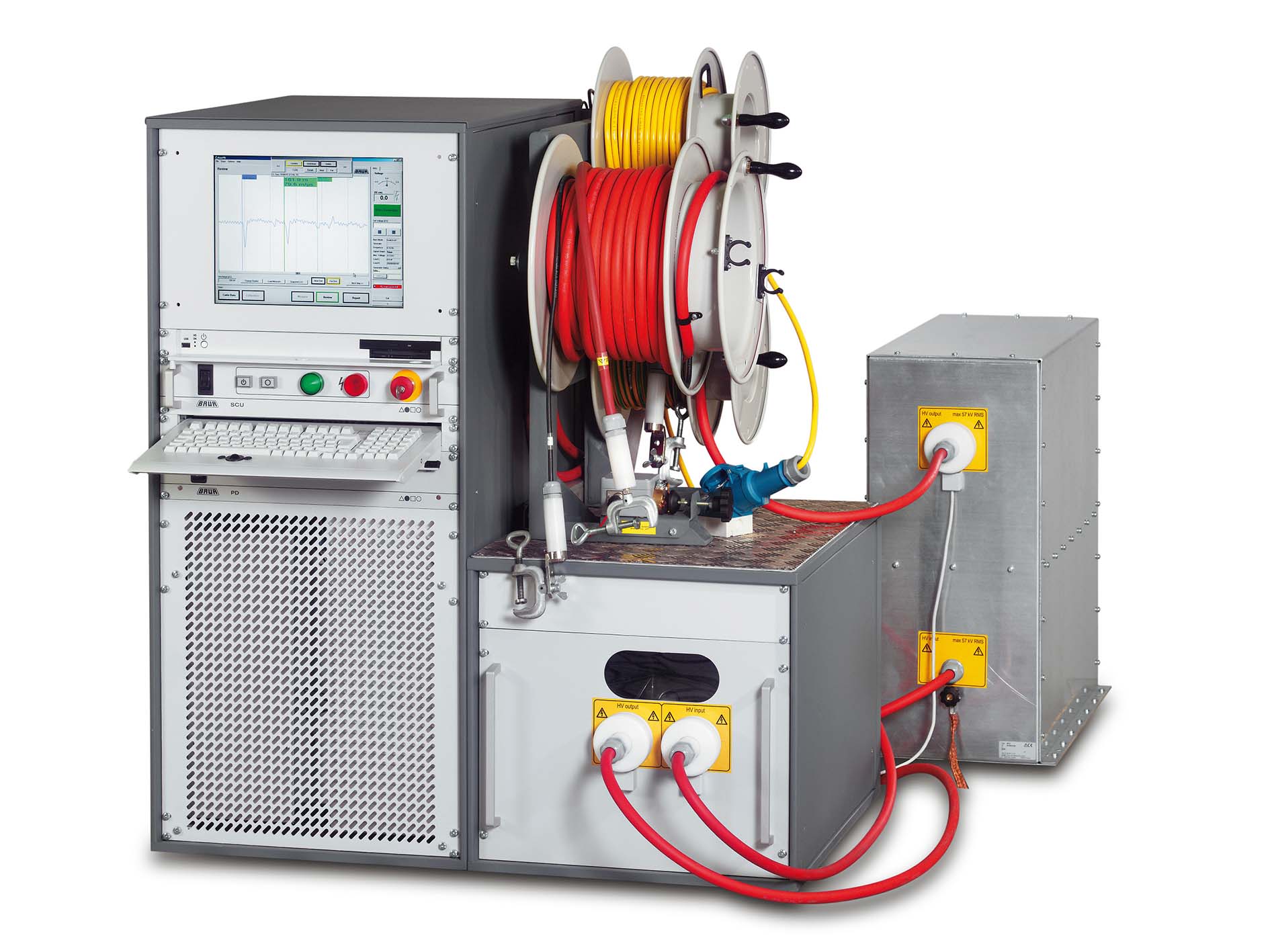 Ensayo y diagnóstico de cables: PHG 80 TD/PD I BAUR GmbH