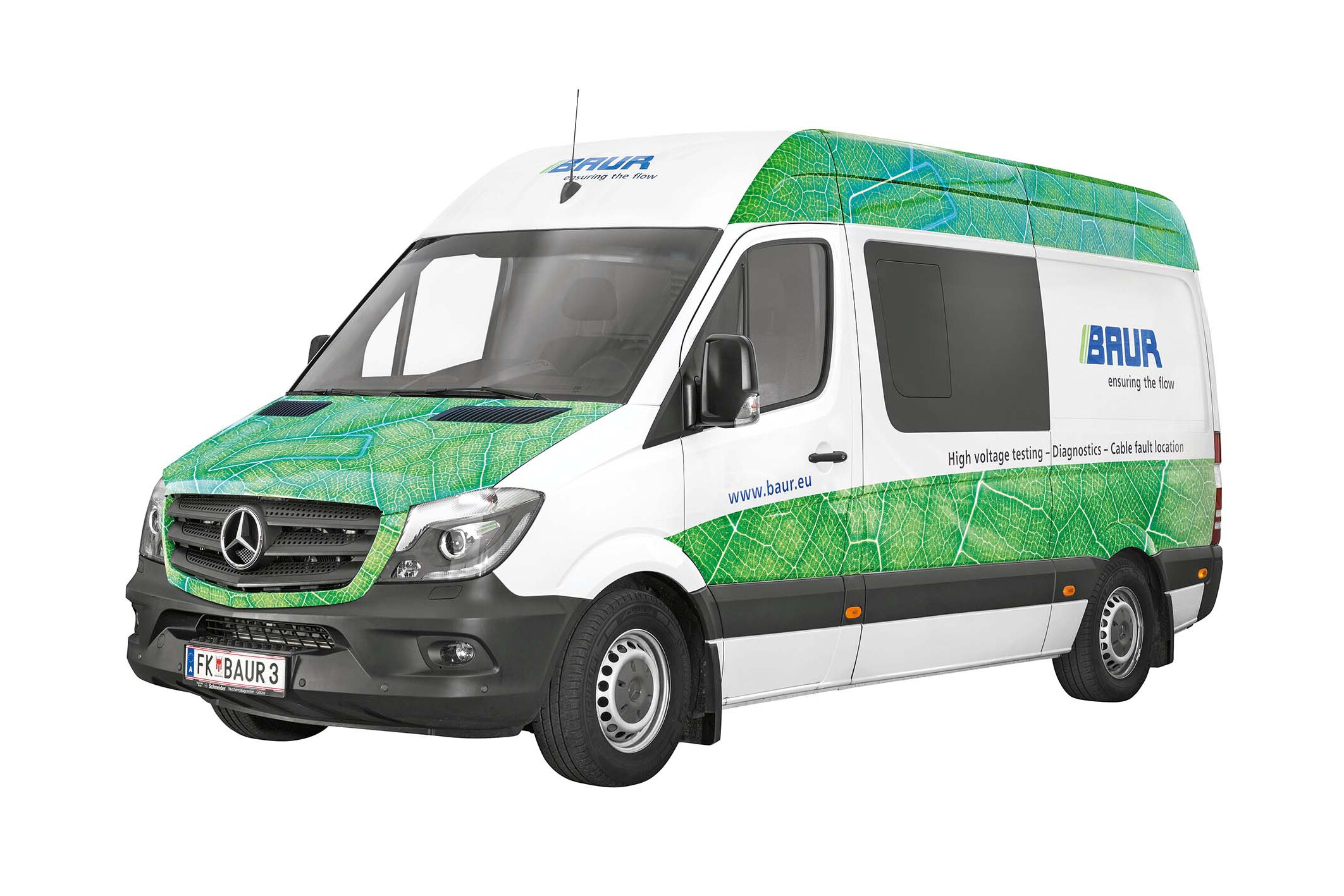 Top cable test vans from BAUR – precision and technology combined